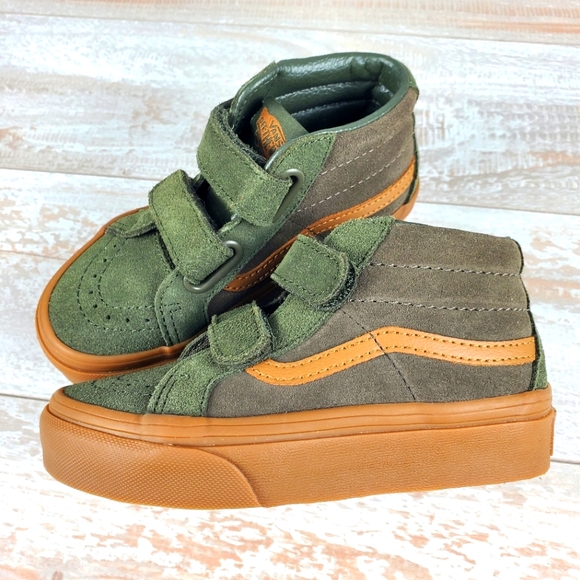 Vans | Shoes | Vans Sk8mid Reissue Velcro Suede Gum | Poshmark
